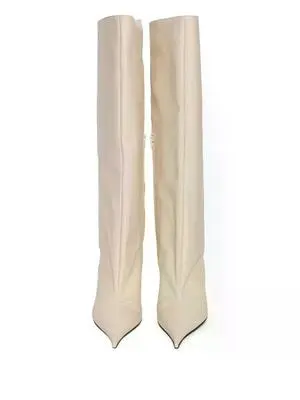 MUGLER 95mm Leather Knee-high Boots