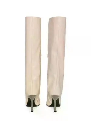 MUGLER 95mm Leather Knee-high Boots