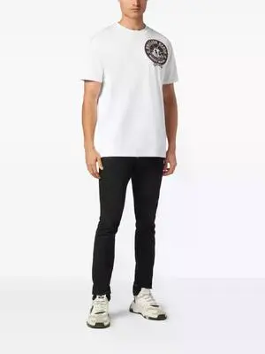 Philipp Plein Money Mouse-embroidered T-shirt - White