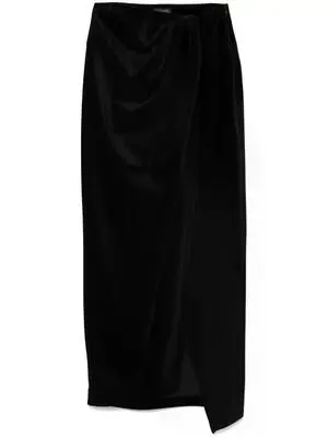 Balenciaga Velvet Midi Skirt