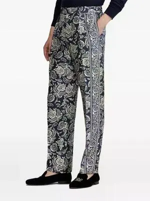 Ralph Lauren Purple Label Paisley-print Trousers