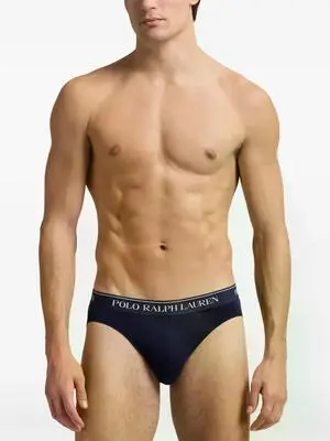 Polo Ralph Lauren Logo-waistband Briefs - Blue