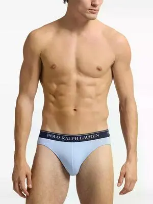 Polo Ralph Lauren Logo-waistband Briefs - Blue