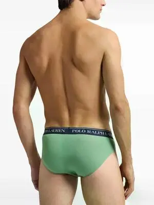 Polo Ralph Lauren Logo-waistband Briefs - Blue