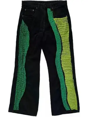 GLASS CYPRESS Bead-embellished Jeans
