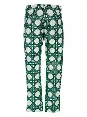Casablanca Monogram Print Trousers