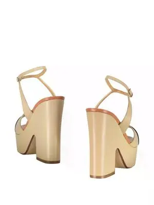 FRANCESCO RUSSO 120mm Leather Sandals