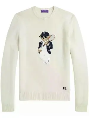 Ralph Lauren Purple Label Intarsia-knit Jumper - White