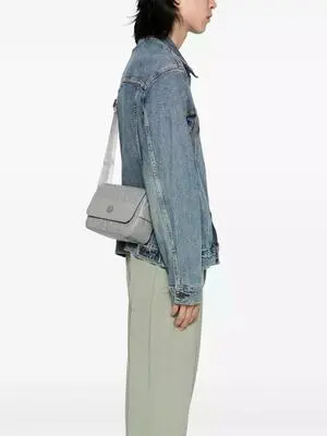 Lacoste Nomogramme Leather Flap Bag