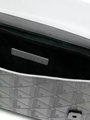 Lacoste Nomogramme Leather Flap Bag