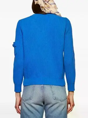 Victoria Beckham V-neck Knitted Sweater - Blue