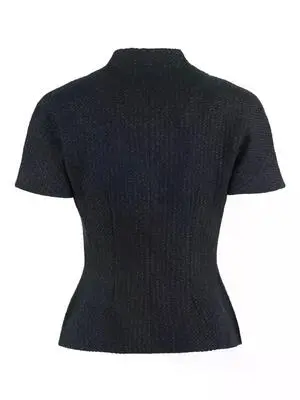 St. John Ribbed Knit Top