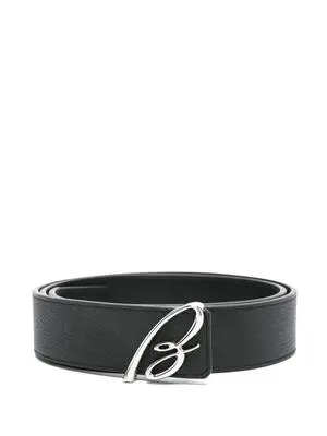 Brioni Logo-buckle Belt - Black