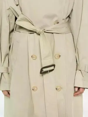 TOTEME Belted Double-breasted Coat - Neutrals