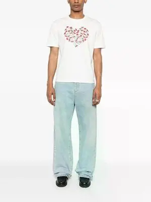LANVIN Floral Heart Print T-shirt
