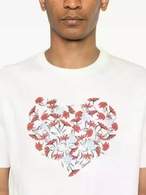 LANVIN Floral Heart Print T-shirt