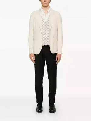 MICHAEL COAL Tailored Trousers - Black
