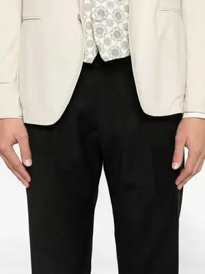 MICHAEL COAL Tailored Trousers - Black