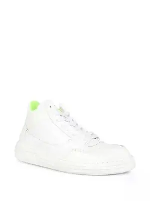 MSGM Leather Sneakers