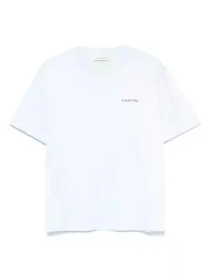 LANVIN Logo-embroidered T-shirt - Blue
