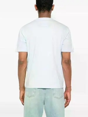 LANVIN Logo-embroidered T-shirt - Blue