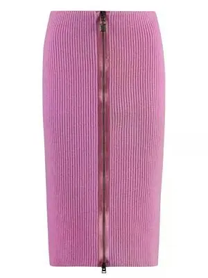 TOM FORD Ribbed-knit Midi Skirt