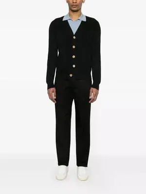Brunello Cucinelli Ribbed Cardigan - Black