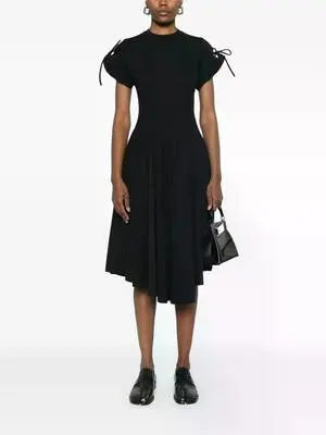 AGANOVICH Pleat-detail Midi Dress