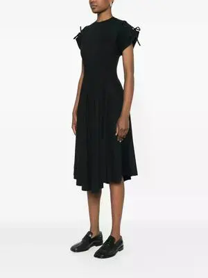 AGANOVICH Pleat-detail Midi Dress