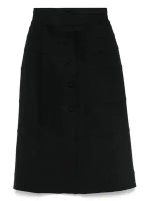 AGANOVICH Panelled Midi Skirt