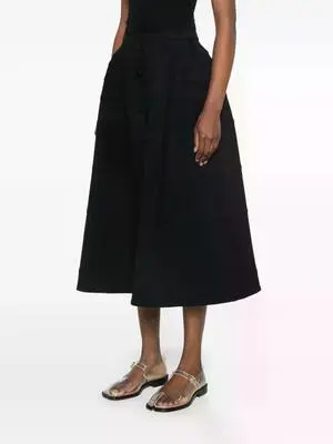 AGANOVICH Panelled Midi Skirt
