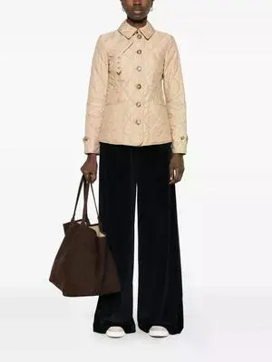 Burberry Diamond-quilted Jacket - Neutrals