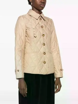 Burberry Diamond-quilted Jacket - Neutrals