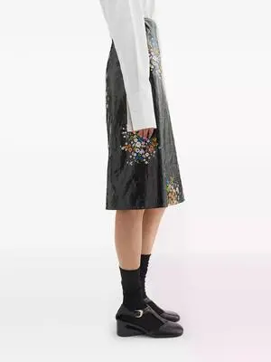 JIL SANDER Floral-print Midi Skirt