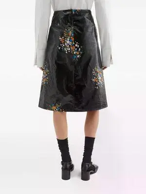 JIL SANDER Floral-print Midi Skirt