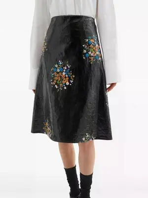 JIL SANDER Floral-print Midi Skirt