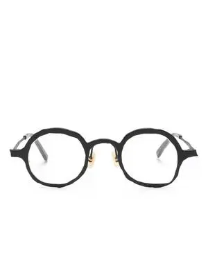 MASAHIROMARUYAMA Round-frame Titanium Glasses - Black