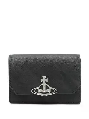 VIVIENNE WESTWOOD Orb-plaque Wallet - Black