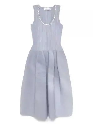 SELF-PORTRAIT Rhinestone-embellished Midi Dress