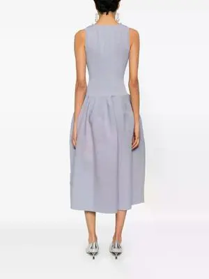 SELF-PORTRAIT Rhinestone-embellished Midi Dress