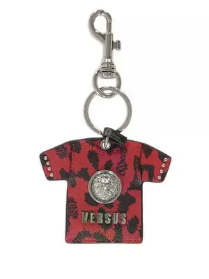 Versace Leather Keyring - Red