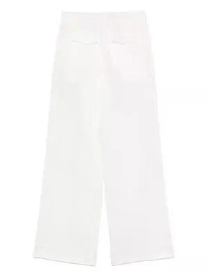 SEMICOUTURE Linen Flared Trousers