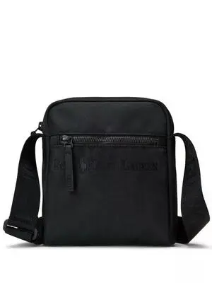 Ralph Lauren Embossed-logo Shoulder Bag - Black