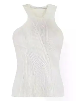 TALIA BYRE Ribbed Racerback Tank Top