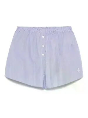 SPORTY & RICH Striped Shorts - Blue