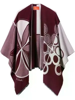 La DoubleJ Logo-print Cape