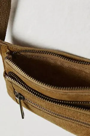 Free People Avalon Suede Sling Bag - Caramel