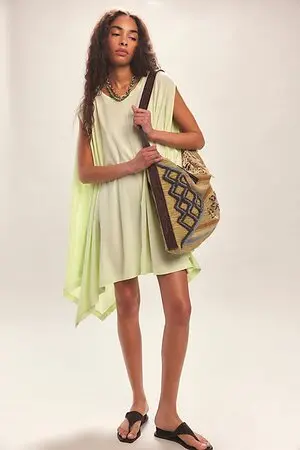 Free People Jordy Mini Dress Lime Cream