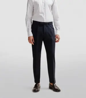 BOSS Check 2-piece Suit - Blue