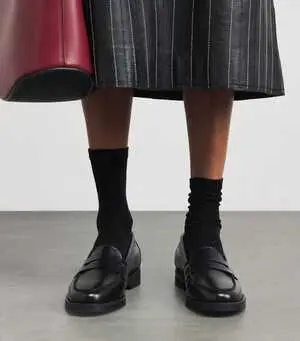 DUKE + DEXTER Leather Wilde Penny Loafers